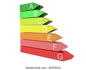 Illustrated Energy Efficiency Chart Giving Appearance Stock ...