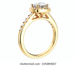 Engagement Ring Design 3d Rendering Stock Illustration 2192894057 ...