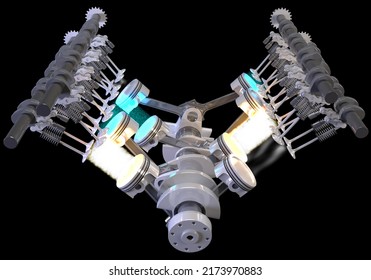 448 Exploded car engine Stock Illustrations, Images & Vectors ...