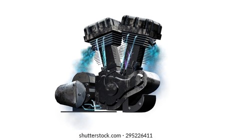 Hot Rod Race Car Engine Cartoon: เวกเตอร์สต็อก (ปลอดค่าลิขสิทธิ์ ...