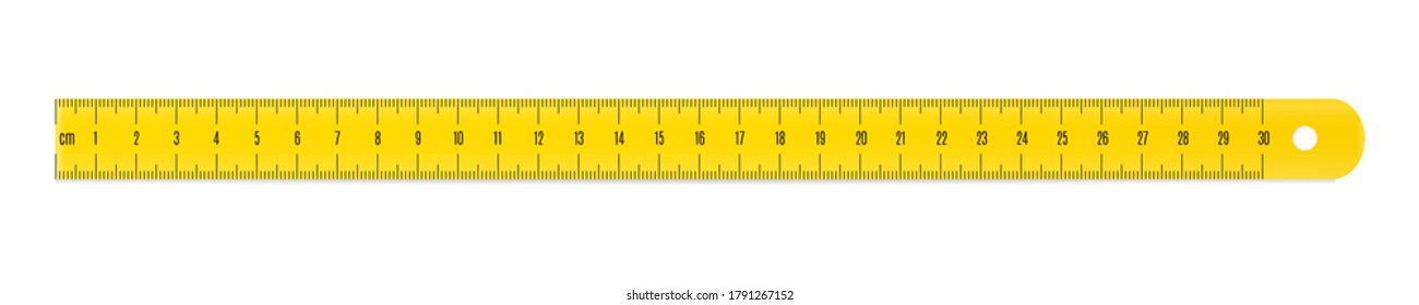 Picture Yellow Wooden Ruler Isolated On Stock Photo (Edit Now) 379548232