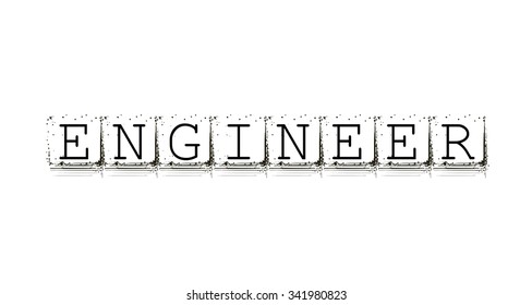 Engineer Word Stock Illustration 341980823 | Shutterstock