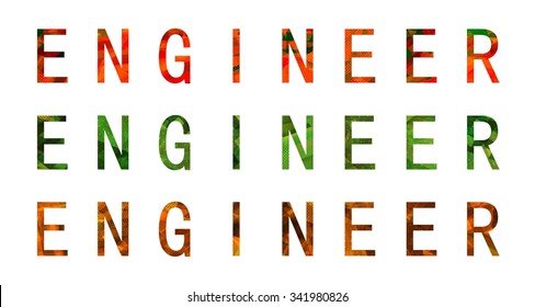 Engineer Word Stock Illustration 341980826 | Shutterstock