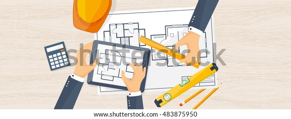 Engineering Architecture Drawing Construction Architectural Project ...