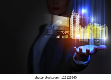 Engineering Automation Building Designing Construction Industry Stock ...
