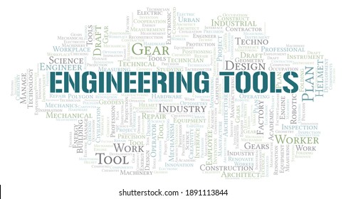 Engineering Tools Typography Word Cloud Create Stock Illustration 1891113844 | Shutterstock