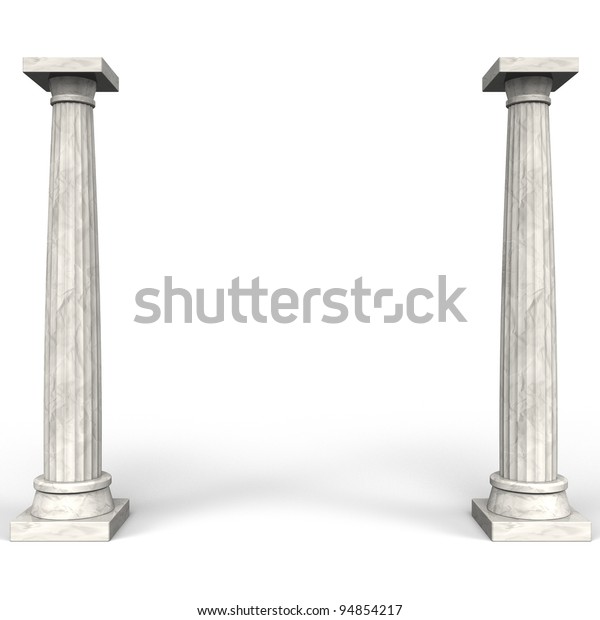 Entasis Front View Stock Illustration 94854217