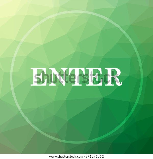 Enter Icon Enter Website Button On Stock Illustration 591876362