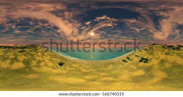 Environment Map Hdri High Resolution Map Stock-illustration 566740519 ...