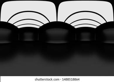 Environment Map Reflection Black Room Softboxes Stock Illustration ...