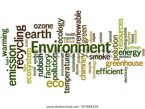 Environment Word Cloud Concept On White Stock Illustration 397888234 ...