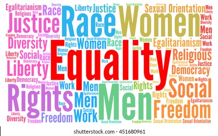 Equality Word Cloud Concept Stock Illustration 451680961 | Shutterstock