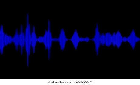 Equalizer Audio Spectrum Blue Waves Background Stock Illustration ...