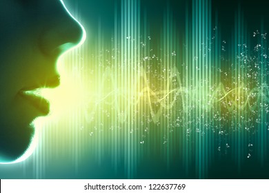 Equalizer Sound Wave Background Theme Colour Stock Illustration 122636782