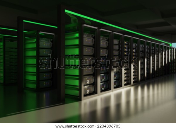 Equipment Server Racks Data Center Room Stock Illustration 2204396705 ...