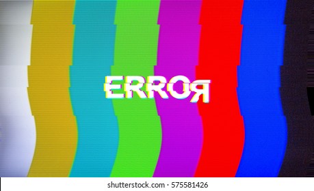 Error Background Distorted Glitch Tv Descendant Stock Illustration ...