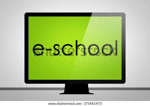 Eschool Computer Concept Stock Illustration 375461473 | Shutterstock