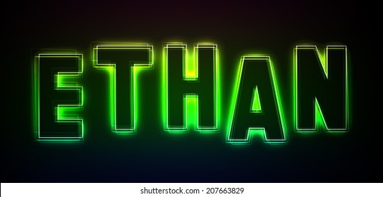 3d Illustration Depicting Illuminated Neon Sign Stock Illustration ...