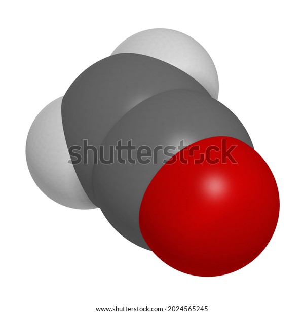 Ethenone Ketene Molecule 3d Rendering Atoms Stock Illustration ...