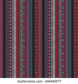 Ethnic Boho Aztec Seamless Pattern Tribal Stock Illustration 604440977 ...