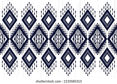 Ethnic Pattern Seamless Texture Navy Blue Stock Illustration 2133585313 ...