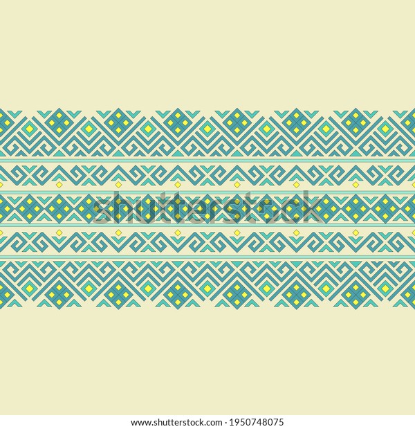 Ethnic Pattern Texture Design Tenun Form Stock Illustration 1950748075 ...