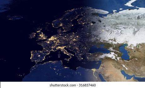 10,603 Europe night satellite Images, Stock Photos & Vectors | Shutterstock