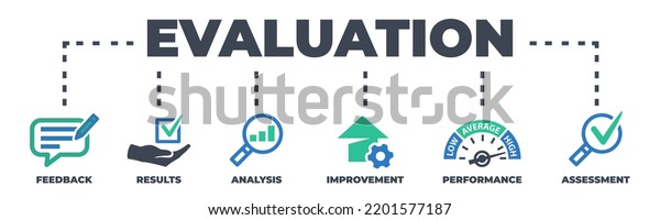 Evaluation Concept Icons Signs Stock Illustration 2201577187 | Shutterstock
