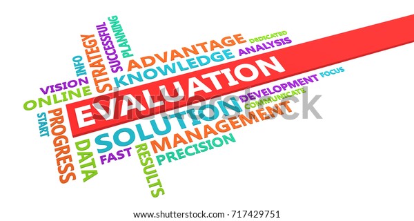 Evaluation Word Cloud Concept Isolated On Stock Illustration 717429751 ...