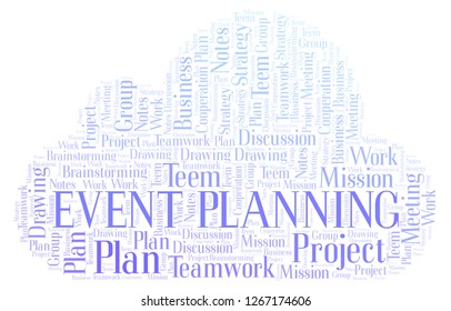 Event Planning Word Cloud Stock Illustration 1267174606 | Shutterstock