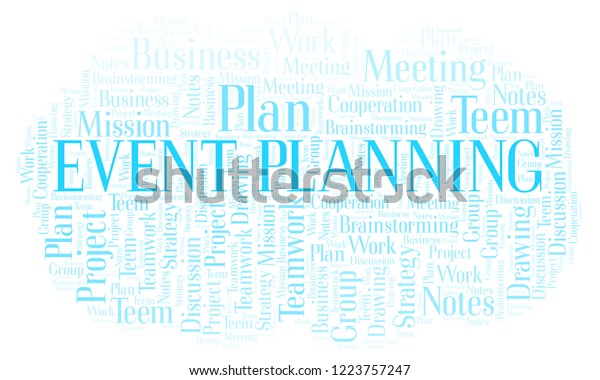 Event Planning Word Cloud Stock Illustration 1223757247 | Shutterstock