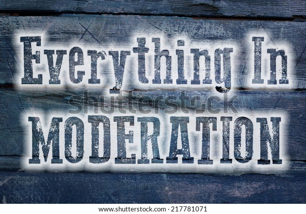 Everything Moderation Concept Text On Background Stock Illustration ...