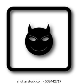 Evil Icon Black Website Button On Stock Illustration 532442719 ...