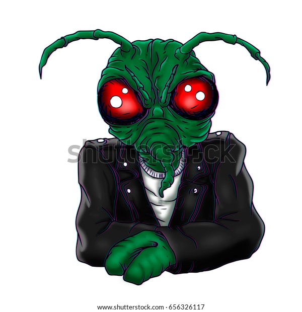 Evil Insect Alien Monster Stock Illustration 656326117