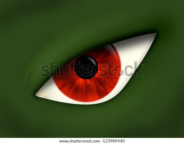Evil Red Eye Stock Illustration 123989440 | Shutterstock