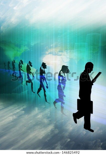 Evolution Business Concept Stock Illustration 146825492