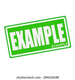 Example White Stamp Text On Green Stock Illustration 284418188 ...