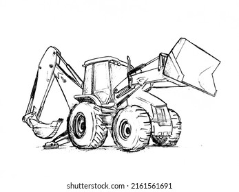 1,675 imágenes de Backhoe drawing - Imágenes, fotos y vectores de stock ...