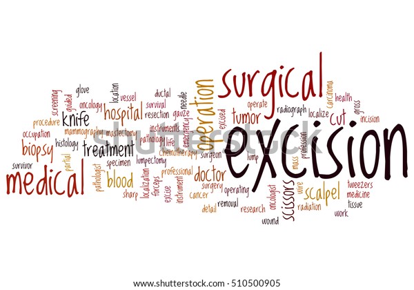Excision Word Cloud Concept Stock Illustration 510500905 | Shutterstock