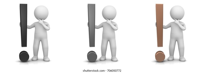 2,040 3d man exclamation Images, Stock Photos & Vectors | Shutterstock