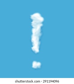 Question Mark Symbol Shaped Fluffy Cloud Stock Vector (Royalty Free ...