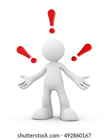 2,040 3d man exclamation Images, Stock Photos & Vectors | Shutterstock