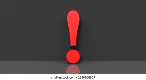Exclamation Point Exclamation Mark Red Warning Stock Illustration ...