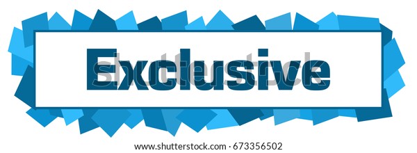 Exclusive Blue Random Shapes Horizontal Stock Illustration 673356502 ...
