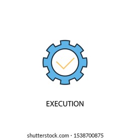 Execution Concept Line Icon Simple Element: เวกเตอร์สต็อก (ปลอดค่า ...