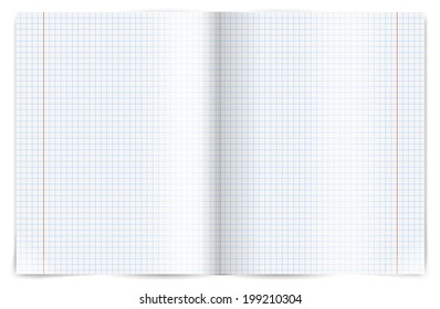 1,861 Square lined exercise book Images, Stock Photos & Vectors ...