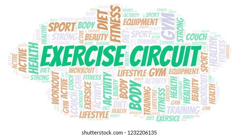 Exercise Circuit Word Cloud Stock Illustration 1232206135 | Shutterstock