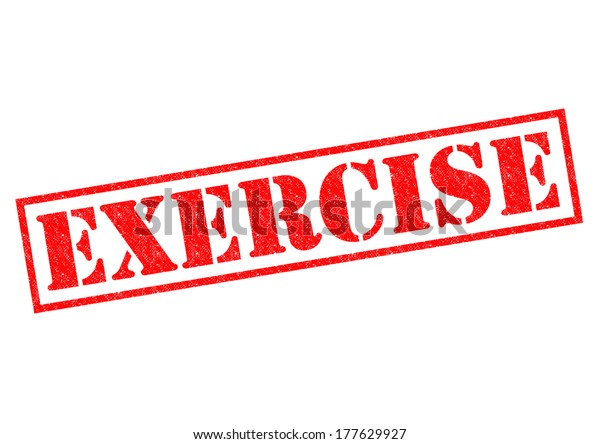Exercise Red Rubber Stamp Over White Stock Illustration 177629927 ...