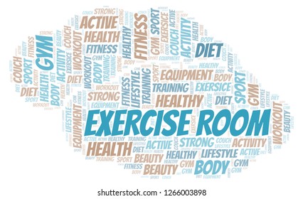 Exercise Room Word Cloud Stock Illustration 1266003898 | Shutterstock