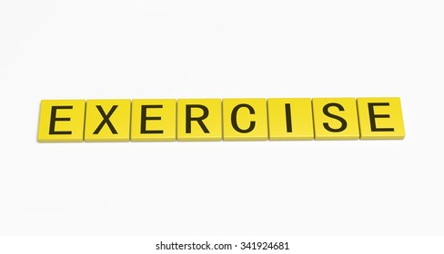 Exercise Word Stock Illustration 341924681 | Shutterstock